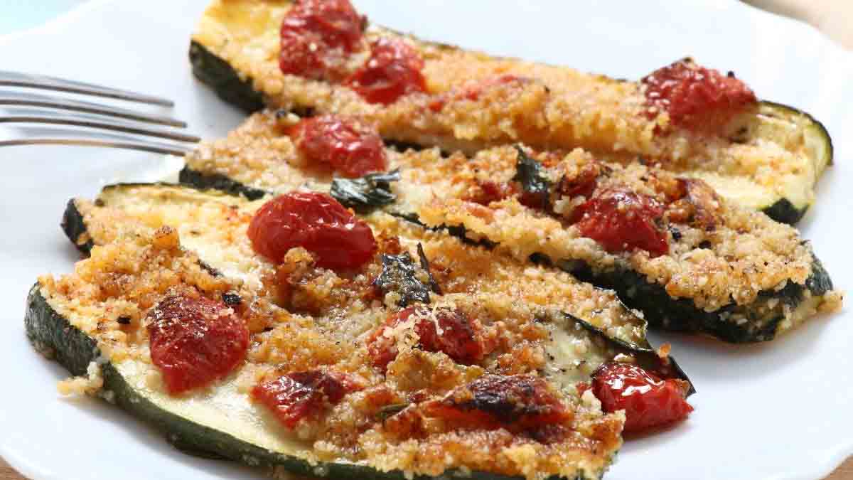 Courgettes gratinées au four savoureuses et saines qui font raffoler